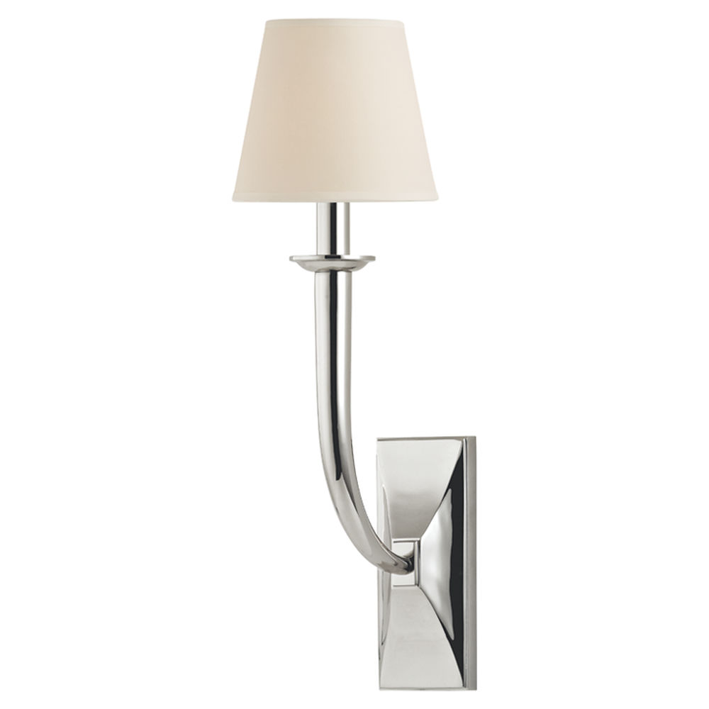 110 Hudson Valley Vienna 1 Light Wall Sconce W/White Shade