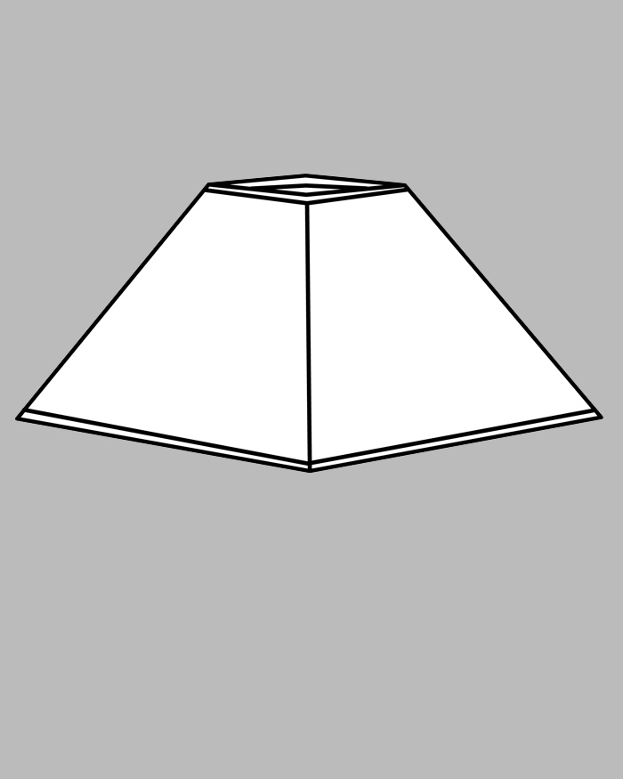 25-1504 Hubbardton Forge Lighting Empire Fifteen Inch Pyramid Shade