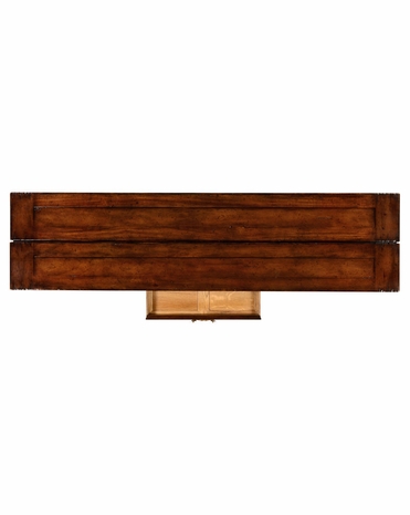 492704 Jonathan Charles Country Farmhouse Small Walnut Hunt Table