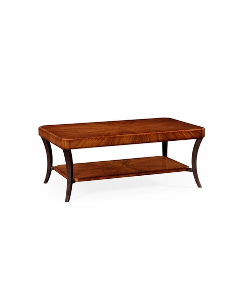 494012 Jonathan Charles Santos Rosewood Deco Rectangular Coffee Table ...