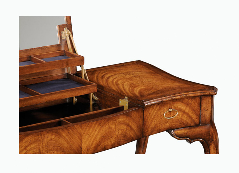 494021 Jonathan Charles Windsor Dressing Table With Hinged Mirror