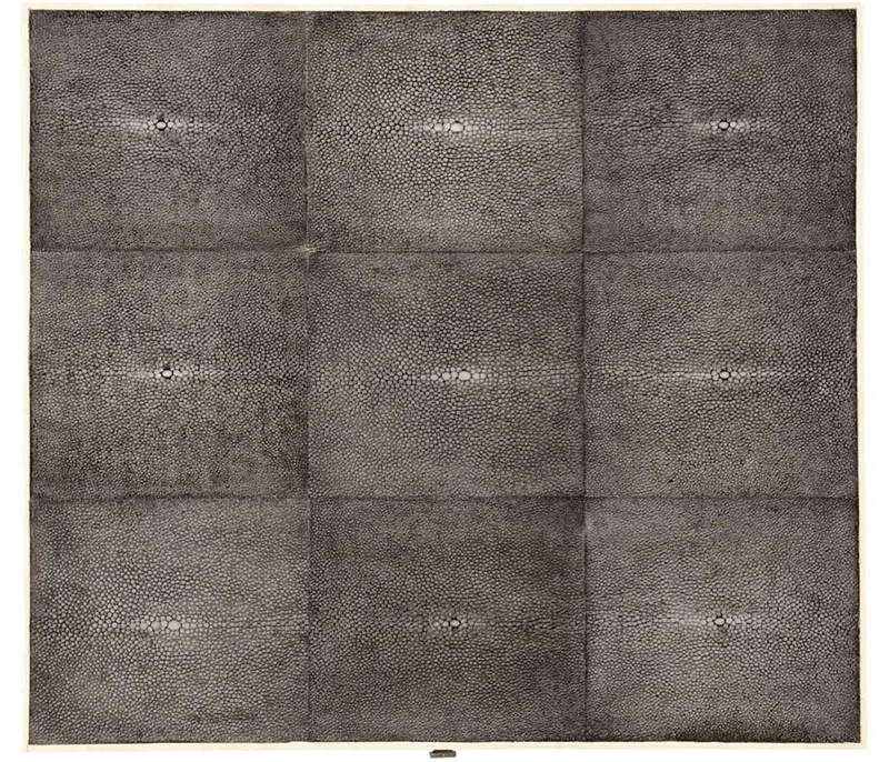 494380 Jonathan Charles Luxe Shagreen Small High Chest Black Finish ...