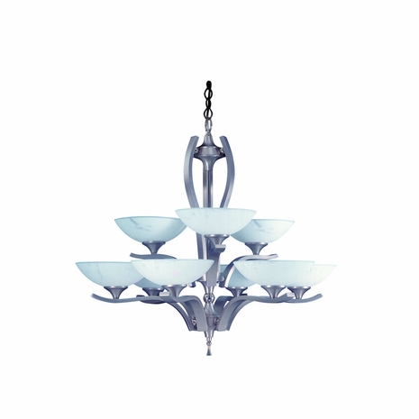 8809 Framburg Lighting Solstice Nine-Light Chandelier