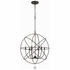 9228-EB Crystorama Solaris 6 Light English Bronze Sphere Chandelier