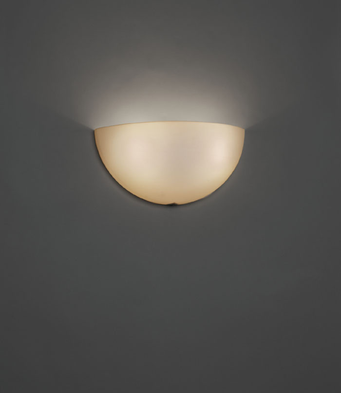 9266 Ultralights Lighting Basics Quarter Sphere Wall Mount in All Acrylic