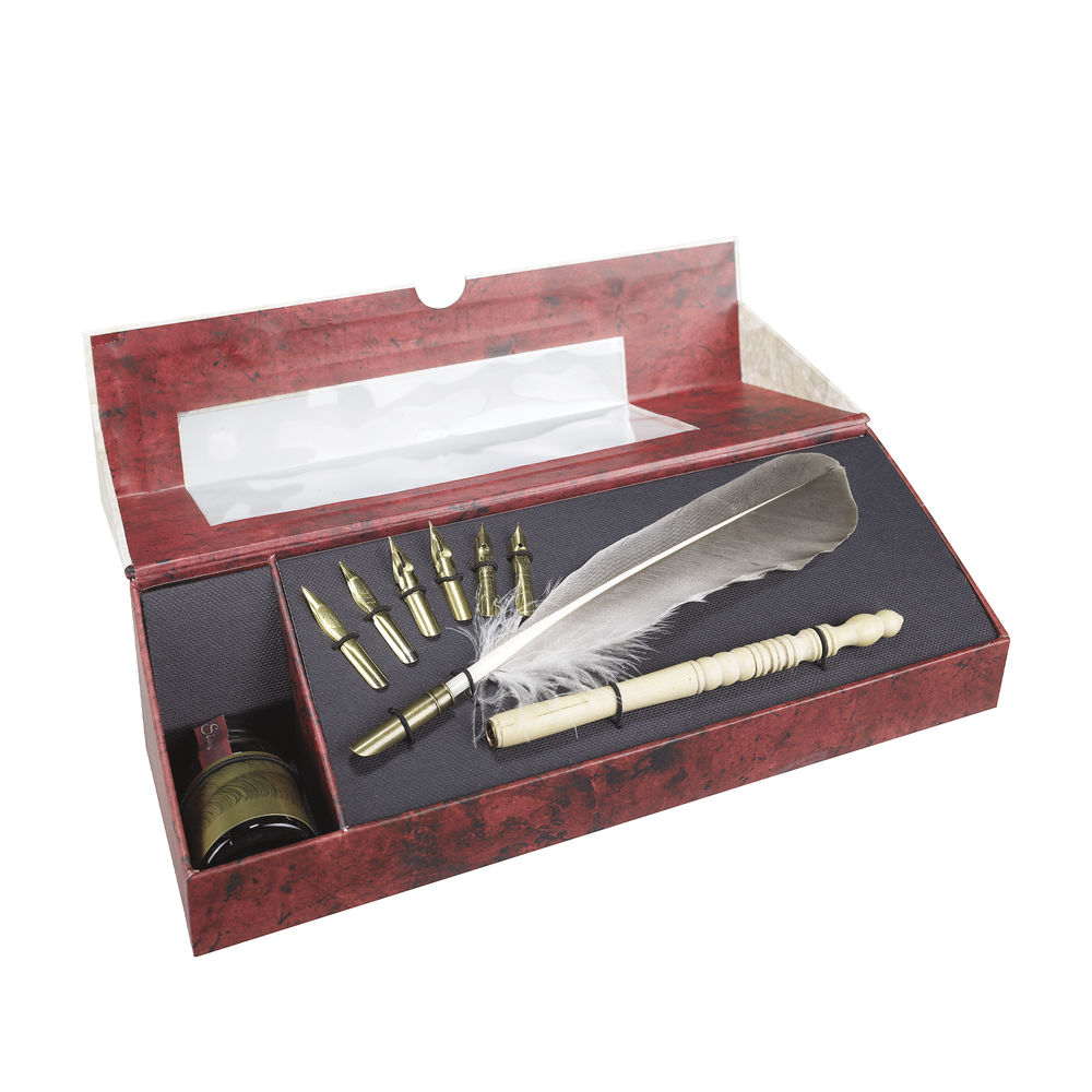 MG118 Authentic Models Feather Pen Writing Set