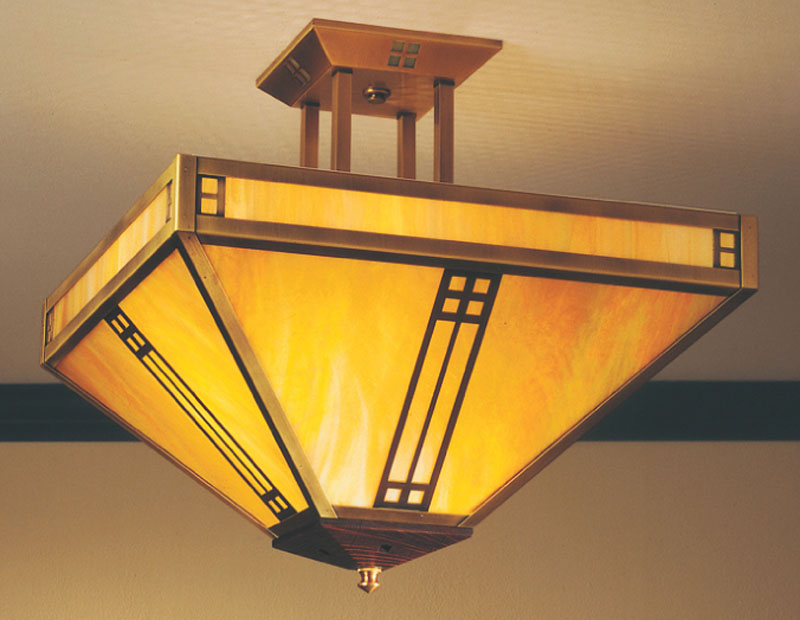 PIH-15 Arroyo Craftsman 15" Prairie Inverted Ceiling Mount