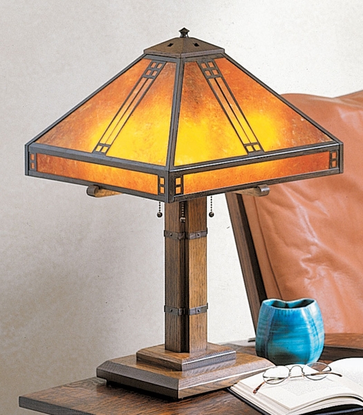 PTL-15 Arroyo Craftsman 15" Prairie Table Lamp