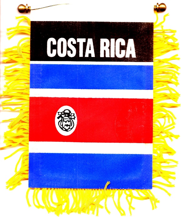 Costa Rica Mini Banners Pack of 3
