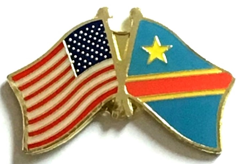 Democratic Republic of the Congo Wholesale Single Crossed Double flag ...
