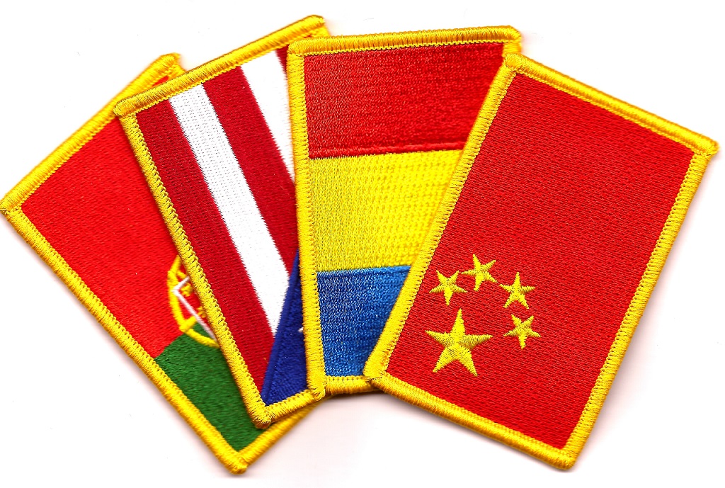 Wholesale discount flag patches, embroidered country and state patches