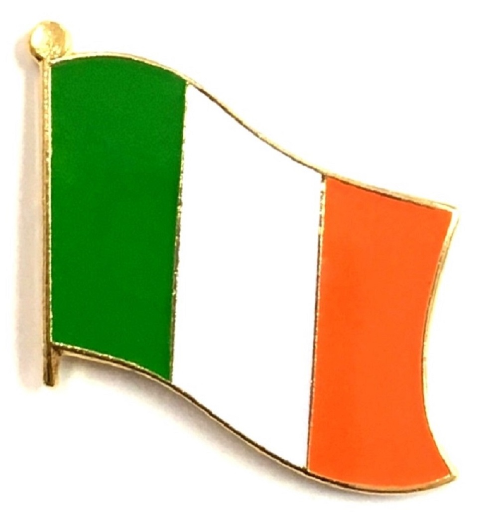 Ireland Wholesale Single Crossed Double Flag Lapel Pins, Cheap ...