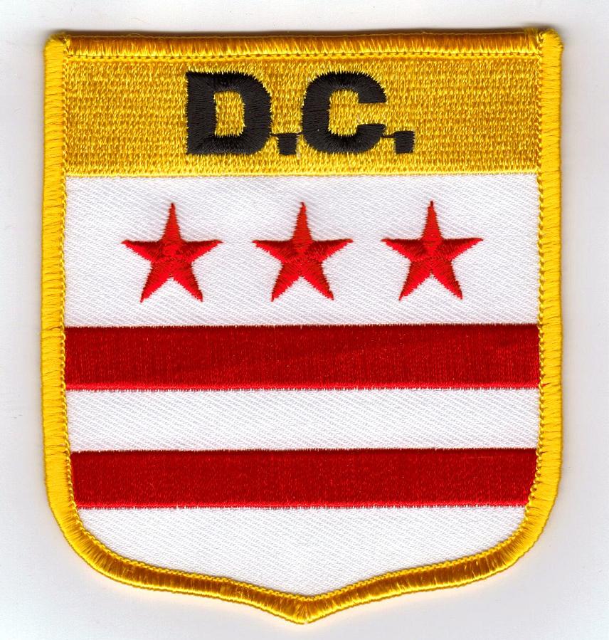 District of Columbia, Washington DC Flag shield Patch Sale-Discount ...