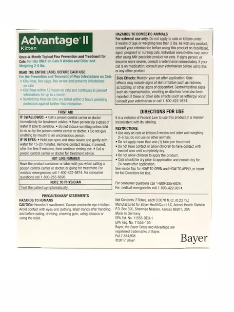 Advantage II For Kittens. | All Veterinary Supply