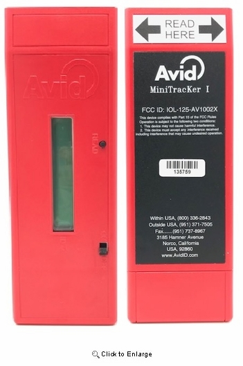 Avid MiniTracker1 Scanner. | All Veterinary Supply