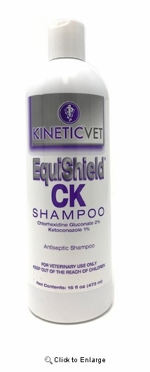 Equishield CK Shampoo for cats, dogs and horses.