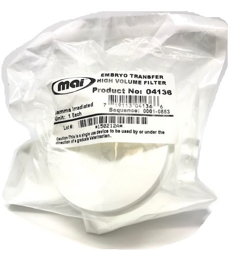 High Volume Filter for Animal Embryo Transfer. | All Veterinary Supply
