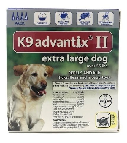 Lowest Price on Canine Advantix II for Extra Large Dogs (Over 55 lbs)