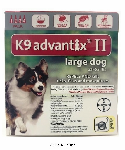 Lowest Price on Canine Advantix II for Large Dogs (21-55 lbs)