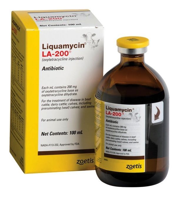 Liquamycin LA 200, 100ml. | All Veterinary Supply