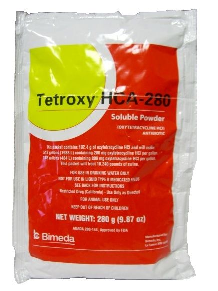 Tetroxy HCA 280 Soluble Powder. | All Veterinary Supply