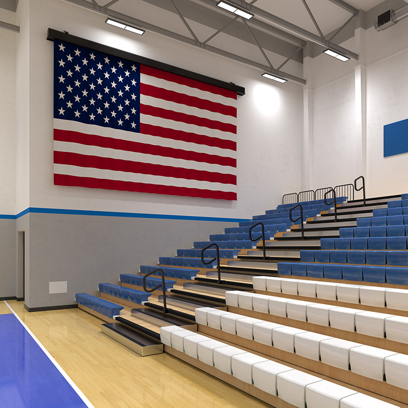 Draper Patriot Motorized Flag