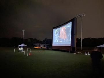 Drive-Up Series 48' Diagonal Inflatable Outdoor Theater for Drive-In ...