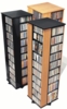 4 Side CD / DVD Spinning Tower in Oak (1,000 CD's) - Prepac - Prepac ...
