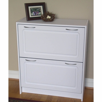 4D Concepts Deluxe Double Door Shoe Stacker with White - 76455 - 4D ...