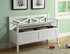 50"L Bench with Storage White Solid Wood - I 4504 - Monarch Furniture