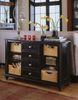 American Drew Camden Black Console Table with Baskets - 919-925 ...