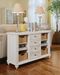 American Drew Camden White Console Table with Baskets - 920-925 ...