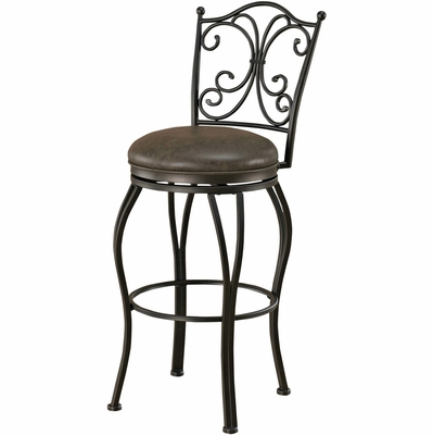 American Heritage Aurora Bar Height Stool in Pepper - 111103 - American ...