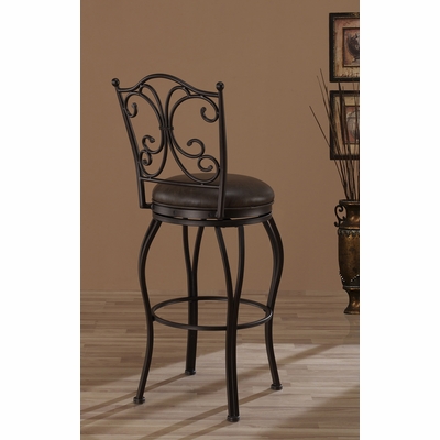 American Heritage Aurora Bar Height Stool in Pepper - 111103 - American ...