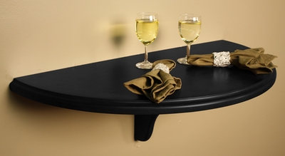 American Heritage Chicago Wall Table in Black - 610005BLK - American ...