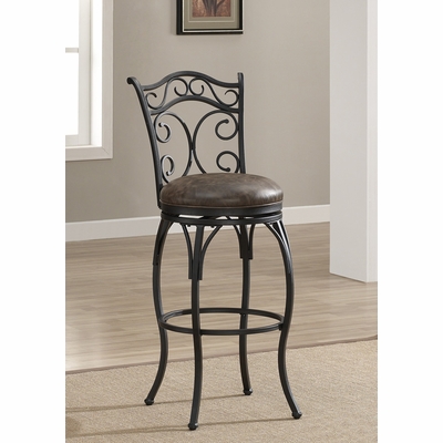 American Heritage Solana Counter Height Stool in Graphite - 111128 ...