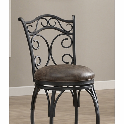 American Heritage Solana Counter Height Stool in Graphite - 111128 ...