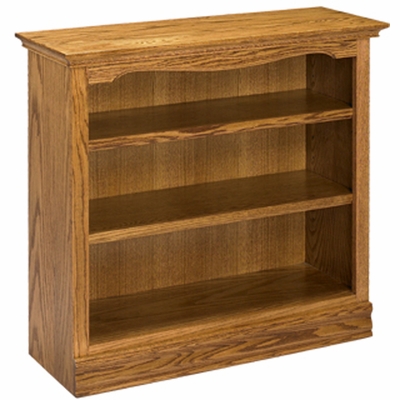 Americana Oak 36" Tall Bookcase - 3636AMER - A & E Quality Wood Designs