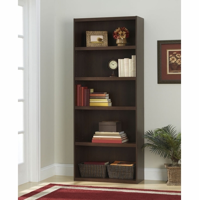 Ameriwood Resort Cherry 5 Shelf Bookcase - 9602207P - Ameriwood Industries
