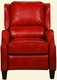 Barcalounger Berkley II Leather Recliner - Art Red - 7-4059-ART-RED ...