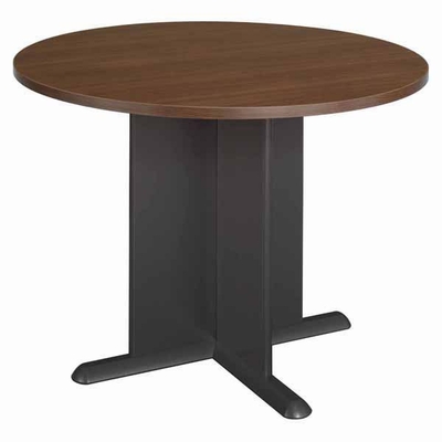 Bush Round Conference Table - Walnut Finish - TB25542 - Bush Office ...