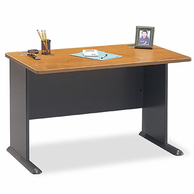 Bush Series A: Nat Cherry 48" Desk - WC57448 - Bush Office Furniture