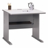 Bush Series A: Pewter 36" Desk - WC14536 - Bush Office Furniture
