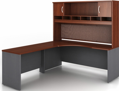 Bush Series C 002 Office Set Left Configuration Hansen Cherry ...