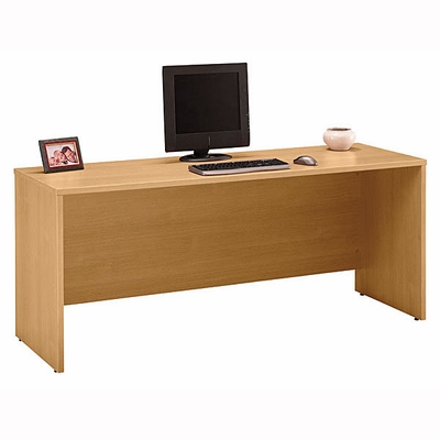 Bush Series C: Light Oak Credenza 72" - WC60326 - Bush Office Furniture
