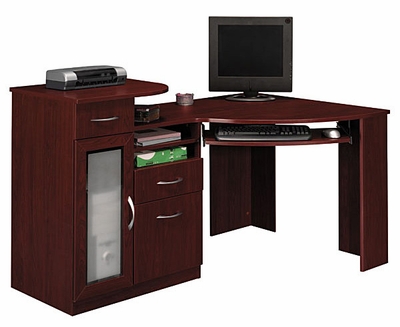 Bush Vantage Corner Desk - Harvest Cherry Finish - HM66615-03 - Bush ...