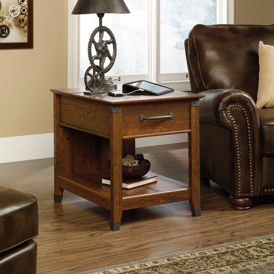 Carson Forge Smartcenter Side Table Washington Cherry - 413350 - Sauder ...