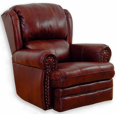 Catnapper Buckingham Leather Rocker Recliner in Chestnut - 4110-2-6710 ...
