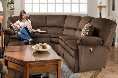 Catnapper Falcon Chocolate Reclining Sectional - 1746-3176 - Catnapper ...