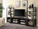 Coaster Curved Front TV Console and 2 Media Towers in Cappuccino ...